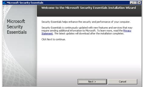 New Updates For Microsoft Security Essential Marcus Reid