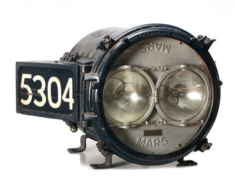 87 A Mars Pyle National Steam Locomotive Headlight