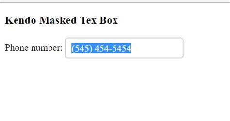 Kendo UI Masked Textbox And Events