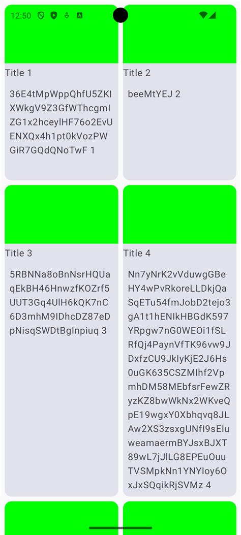 Android How To Align Items In A Vertical 2 Column Grid Row By The