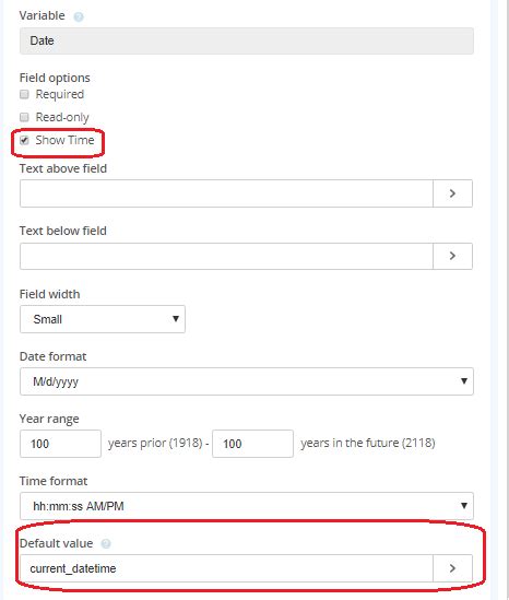 Single Line Default To Current Time Laserfiche Answers