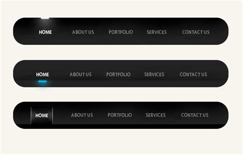 Ui Kit 10 Navigation Bars Ready To Use Psd Mockups For Free Ui Kits Ideas Of Ui Kits Uikits