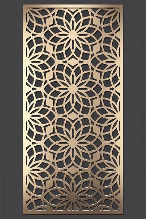 Partition Jali Pattern Laser CNC Design Makerbhawan