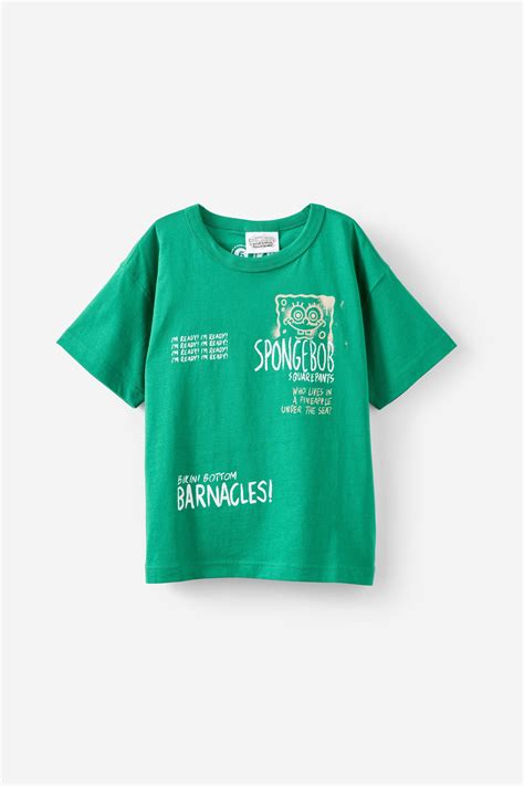 Spongebob Squarepants Drop Shoulder Short Sleeve Tee