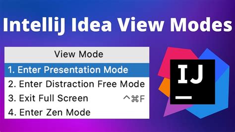intellij idea view modes make intellij idea view more clean and easy customize intellij idea