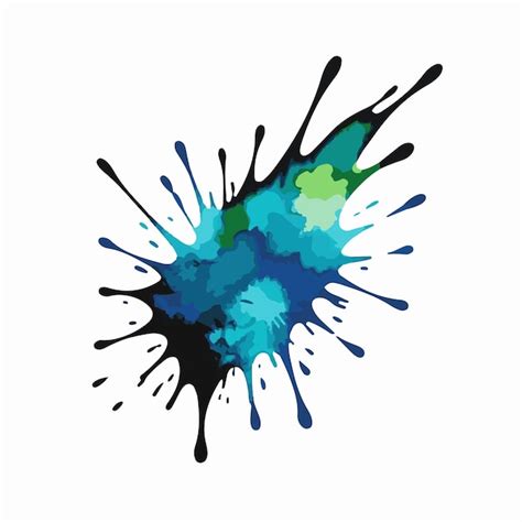 A Colorful Abstract Painting Outline Vector Illustration Premium Ai
