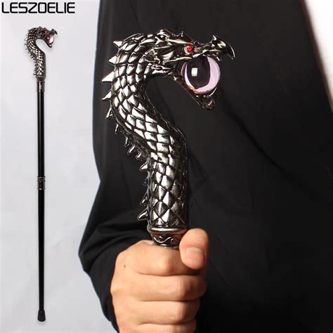 여자 럭셔리 워킹 스틱 드래곤 헤드 핑크 볼 여성 파티 패션 워킹 스틱 장식 워킹 지팡이 Aliexpress