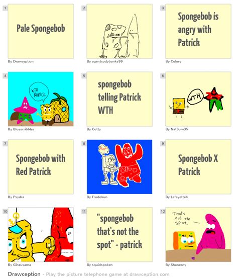 Pale Spongebob Drawception