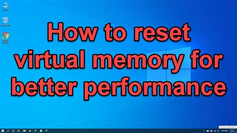 How To Reset Windows Virtual Memory YouTube