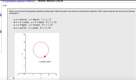 Solved A Parametric Equations Problem Previous PUD Chegg