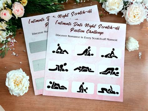 Intimate Date Night Scratch Off Position Challenge With Candle Incredible Gifts