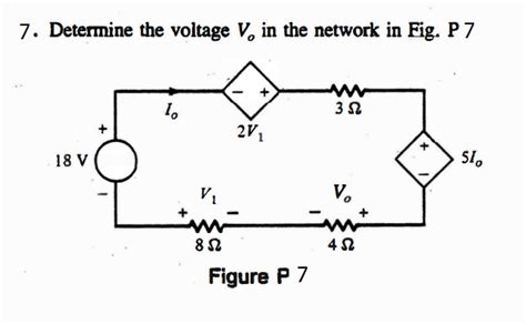 Determine The Voltage Vo In The Network In Fig Chegg