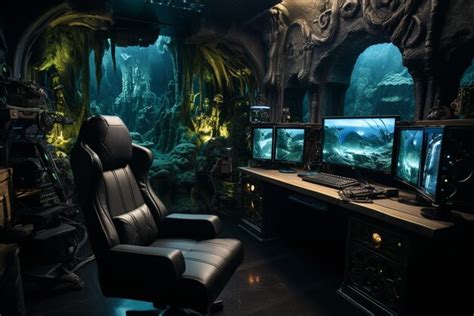 Premium Ai Image Ultimate Gaming Computer Setup