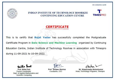 Datascience Machinelearning Dsml Iitroorkee Upskillyourself