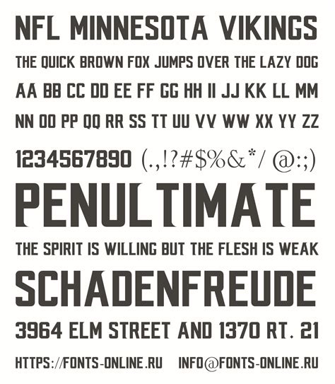 Nfl Minnesota Vikings Font
