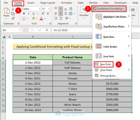 how to apply conditional formatting with index match in excel 4 methods