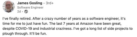 岁的Java之父终于退休了他竟然也经历过职场PUA 知乎