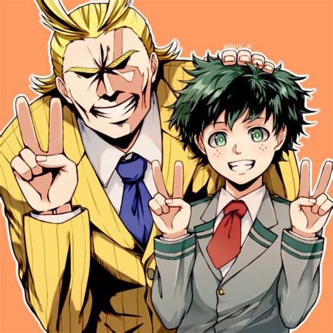 Midoriya Izuku And All Might Boku No Hero Academia Drawn By Meipoi Danbooru