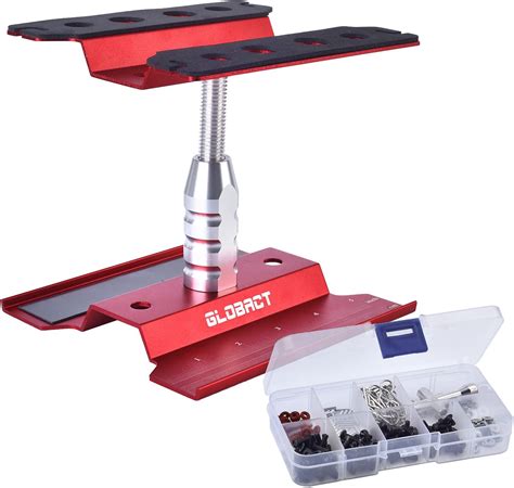 Globact Aluminum Alloy Rc Car Repair Work Stand Hobby Tool Set 360