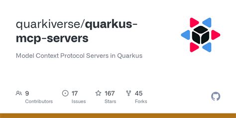 Github Quarkiversequarkus Mcp Servers Model Context Protocol Servers In Quarkus