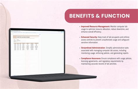 Computer Lab Sign In Sheet Template In Excel Google Sheets Download Template Net