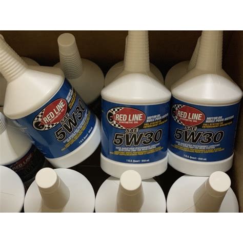 Red Line SAE 5w30,5w40 ขนาด 1ควอท (0.946L) 4ควอท แถมเสื้อหรือพวงกุญแจ ...