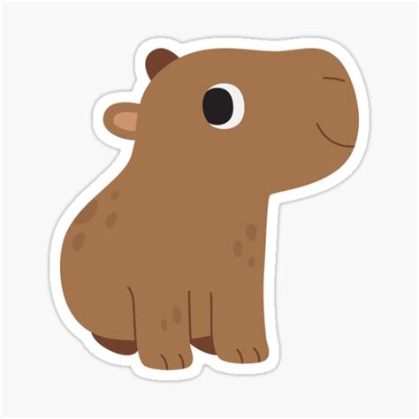 Cute Capybara Sticker For Sale By Mateusz Majcherek Redbubble