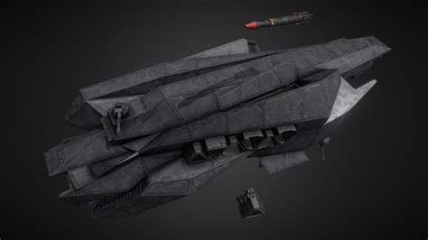Amun Ra Class Stealth Ship [the Expanse] 3d Model By Anton Perfilev