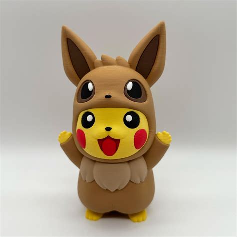 3d Print Pokemon Pikachu Cosplay Eevee Easy Print No Support ・cults