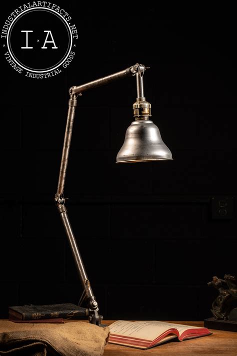 Vintage Ajusco Loc Articulated Task Lamp Industrial Artifacts