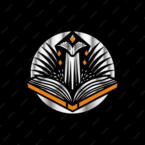 Reading A Book Template Design Creative Vector Emblem For Icon Or