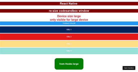 React Native Restyle Sheet Example Forked Codesandbox
