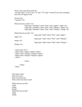 Html Basics 10 Form PDF