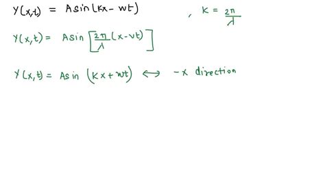 SOLVED Which Of These Functions Describes A Wave Moving In A Specific Direction Y Acos Kx Wt