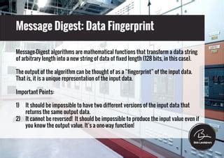 The MD Hashing Algorithm PPT