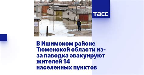 В Ишимском районе Тюменской области из за паводка эвакуируют жителей 14 населенных пунктов