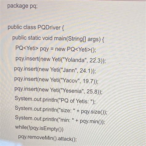 Solved Implement A Generic Priority Queue In Java And Test