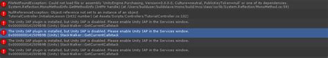 Unity Iap Plugin Is Installed But Unity Iap Is Disabled Error Questions And Answers Unity