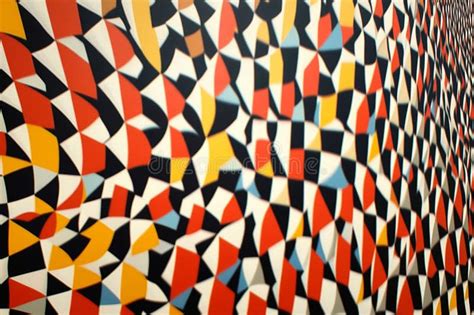 Colorful Geometric Patterns Create A Vibrant And Engaging Visual Experience In Abstract Art