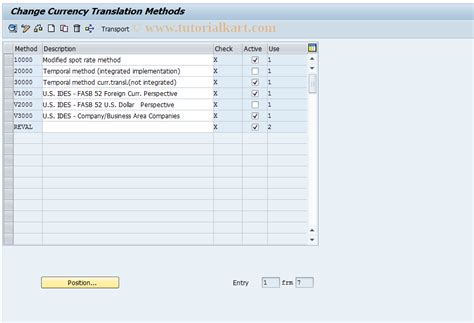 GC SAP Tcode FI LC Customize Curr Translation