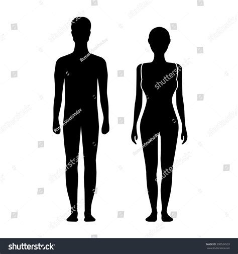 Vector Man Woman Icons Stock Vector Royalty Free Shutterstock