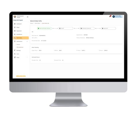 Maintenance Work Order Management Groundhog Apps