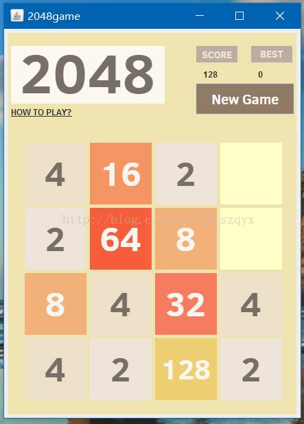 Java实现2048小游戏eclipse 2048 Csdn博客