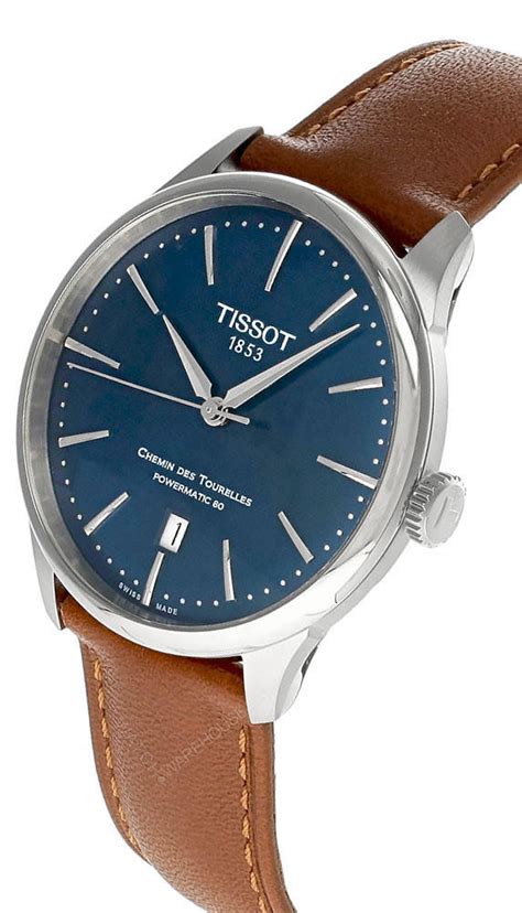 Tissot Chemin Des Tourelles 39mm Auto Brown Leather Mens Watch T1398071604100 T139 807 16 041