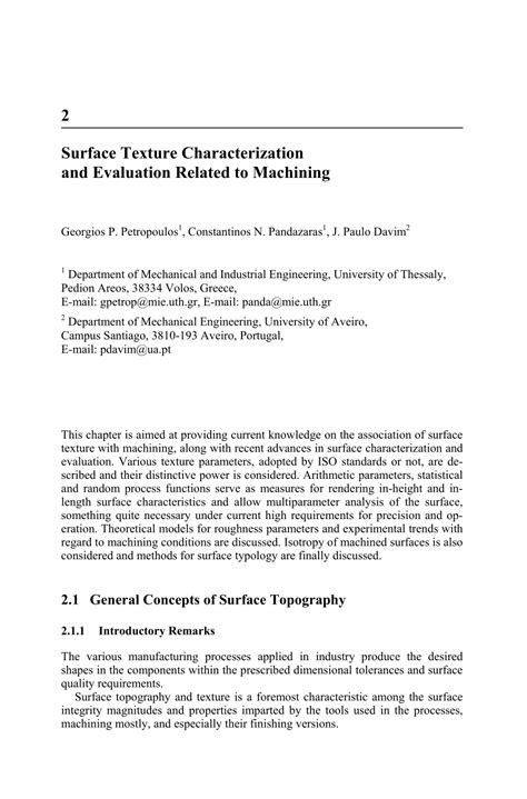 Pdf Surface Integrity In Machining
