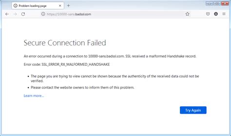 Secure Connection Failed Error Code Smartadm Ru