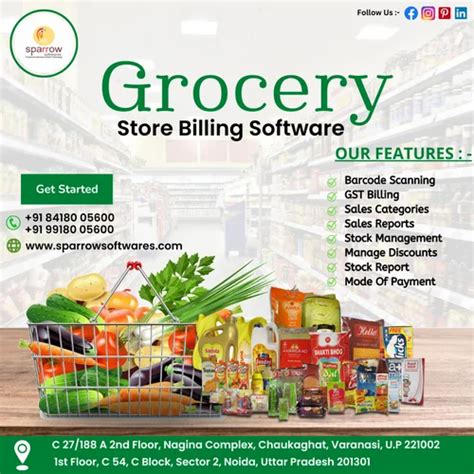 Grocery Store Billing Software At Best Price In Varanasi By Sparrow