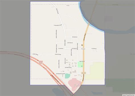 Map Of Floyd City Iowa