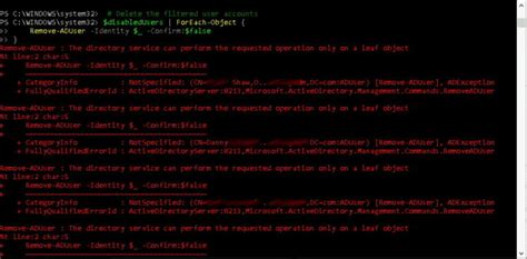solved easy powershell scripts to delete disabled user accounts up