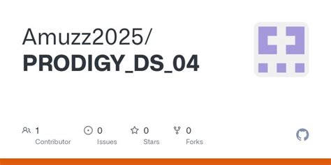Aman Ingle On Linkedin Github Amuzz2025prodigyds04